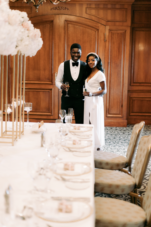 Black Wedding of the Day - Small Wedding, but big-time glam | Lipstick ...